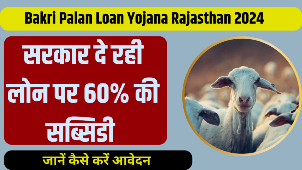 Bakri Palan Loan Yojana Rajasthan 2024 || बकरी पालन के लिए